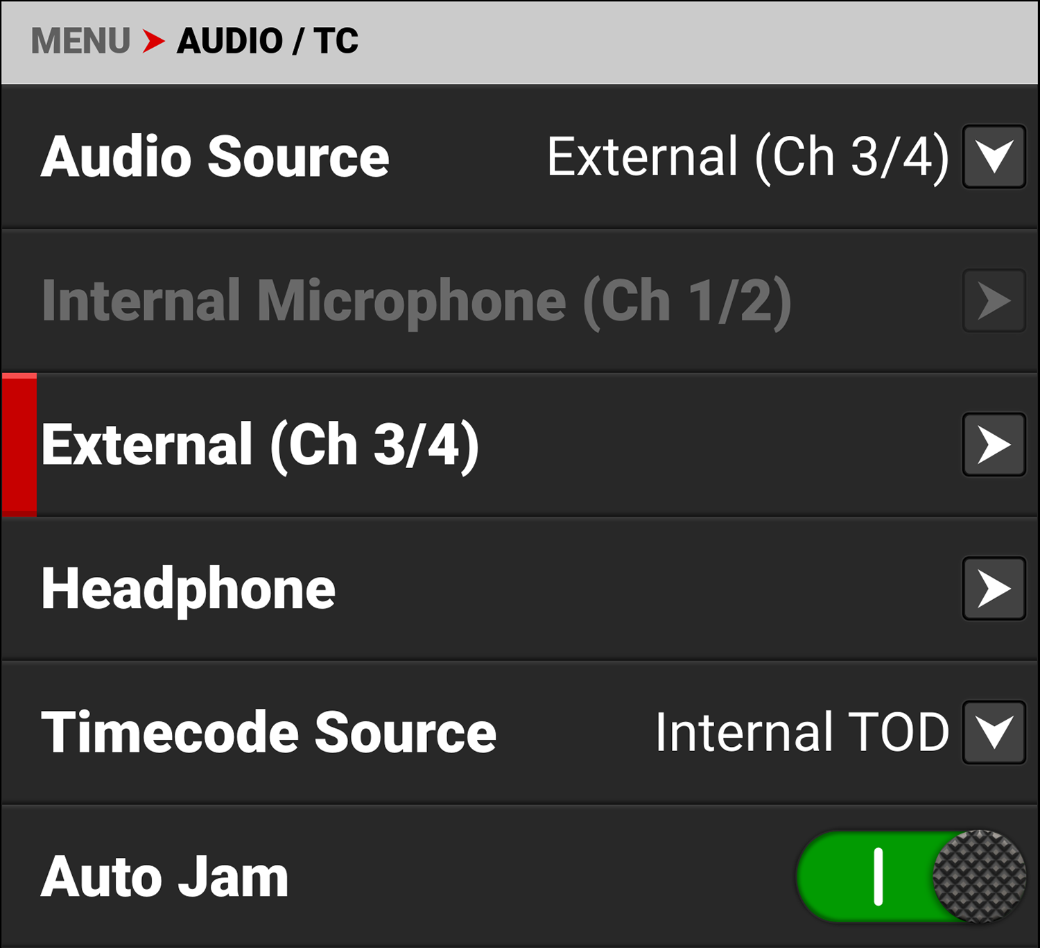 External Audio